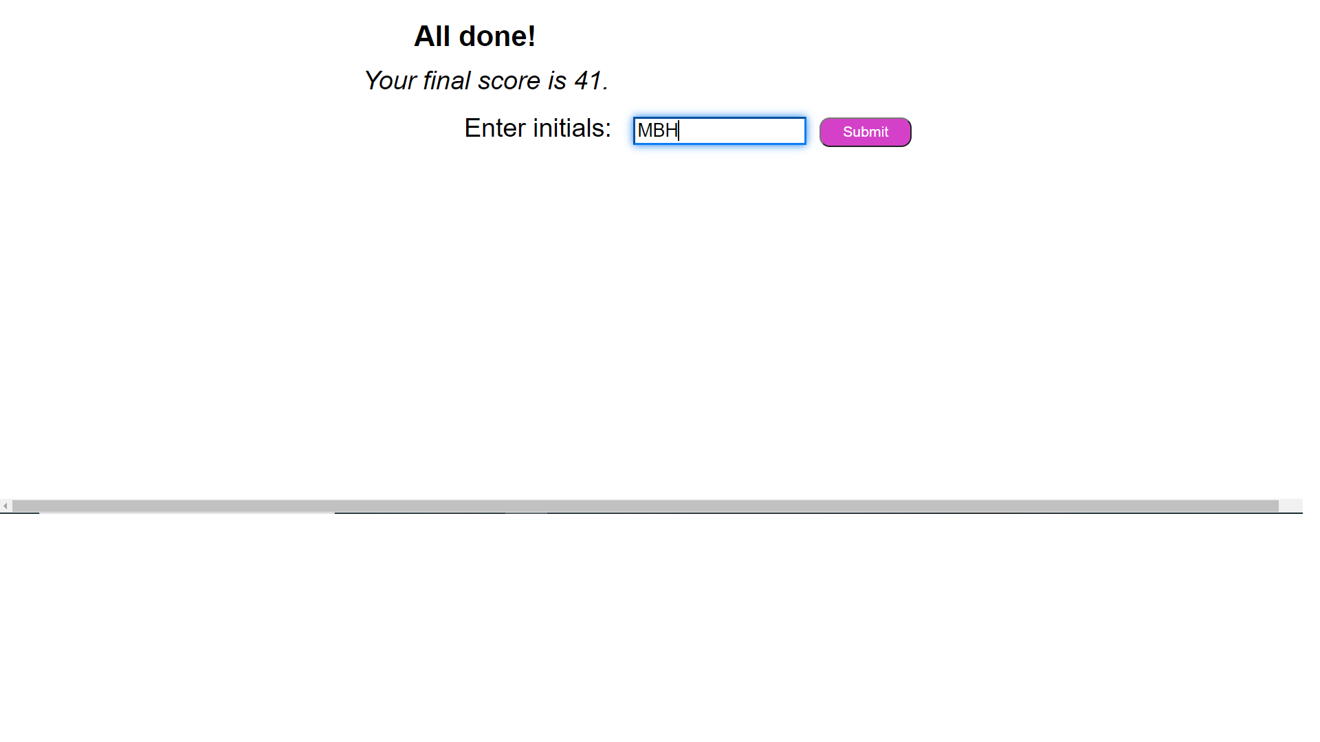 GitHub - glgberat/code-quiz